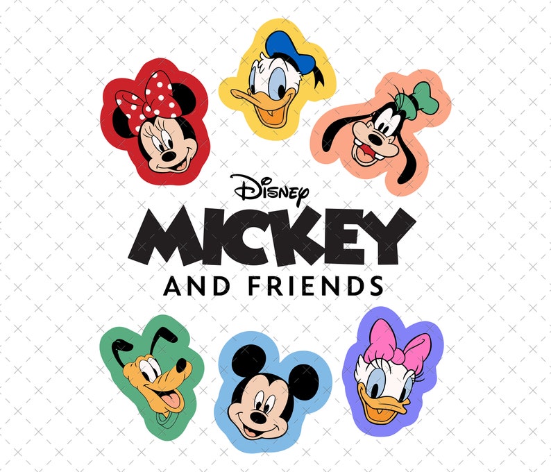 Mouse and Friends Svg, Family Vacation Svg, Mouse Best Friends Svg ...
