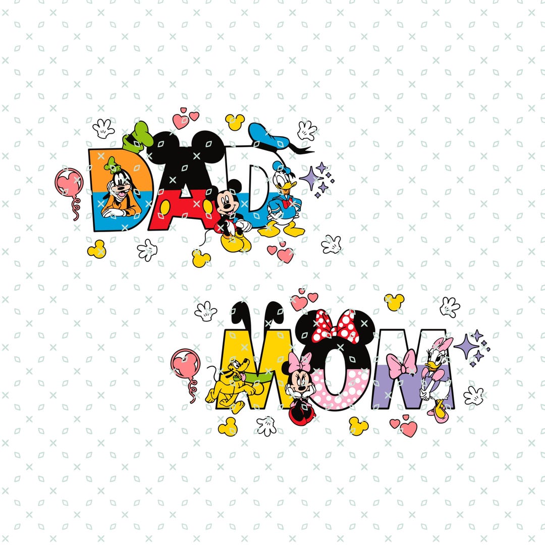 Mouse Dad Mom Png, Mouse Dad Png, Mouse Mom Png, Png for Sublimation ...