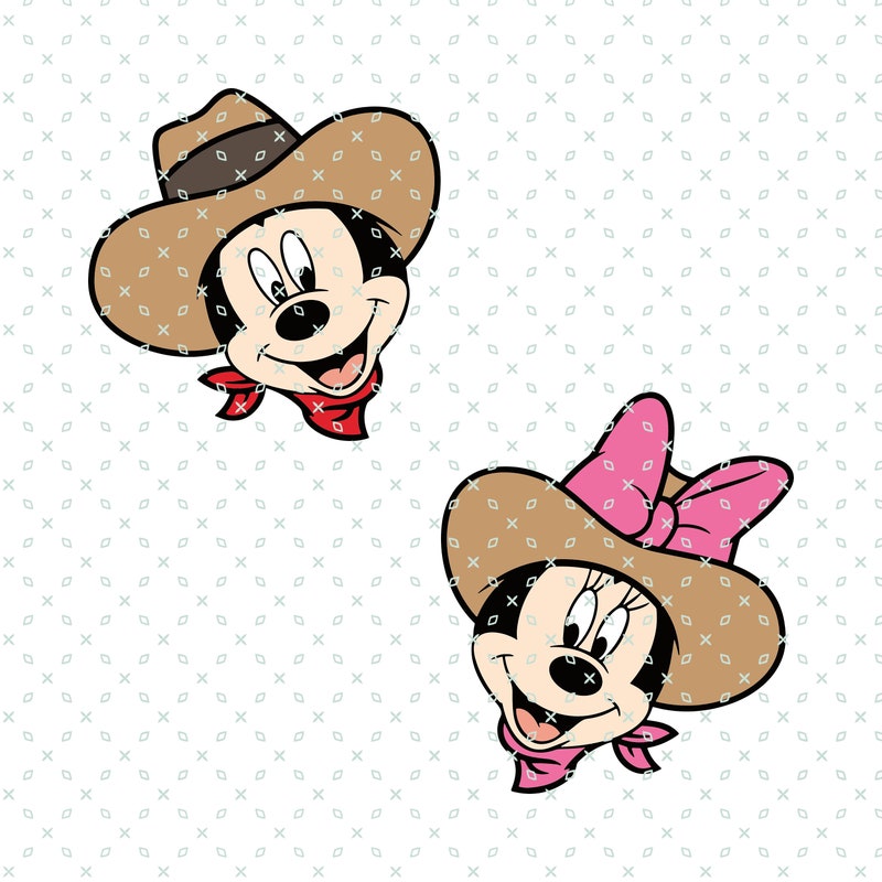 Cowboy Minnie Mouse - Etsy