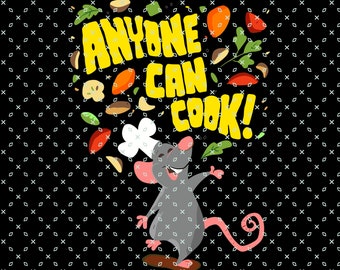 Ratatouille PNG, Ratatouille Remy SVG, Anyone Can Cook Png, Ratatouille ...