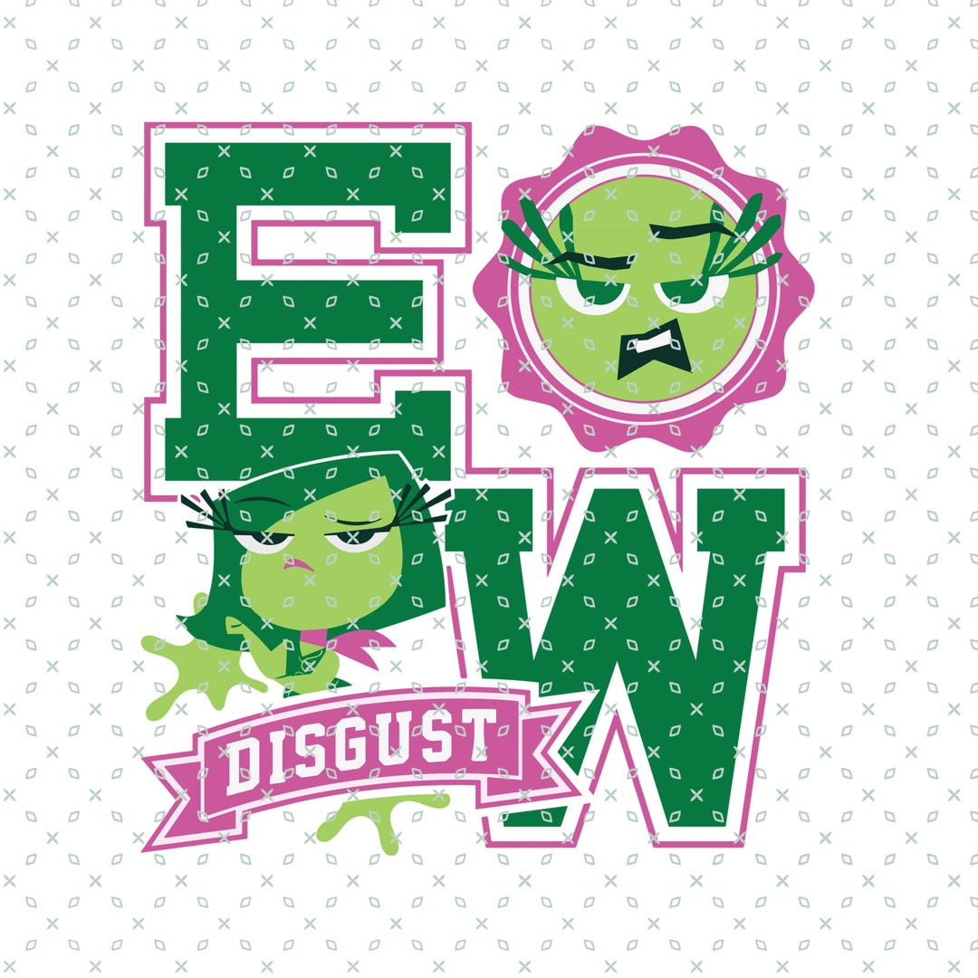 Ew Disgust Png Svg, Inside Out 2 Png Svg, Inside Out 2 Anger, Joy ...