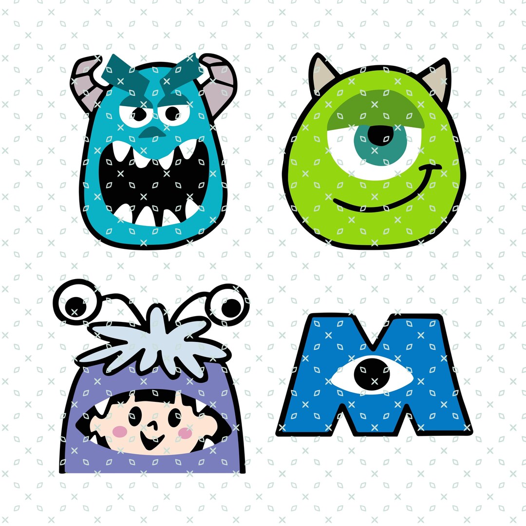 Monsters Inc. Head, Mike and Sully, Monsters University Svg, Family ...