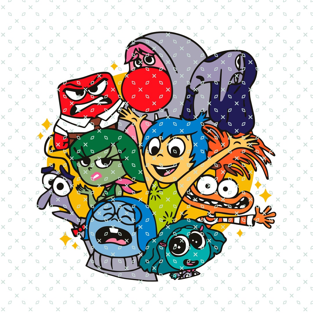 Inside Out 2 PNG, Inside Out 2 Anger, Joy, Disgust, Sadness, Fear ...