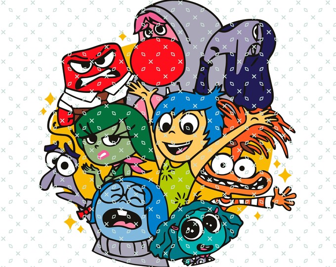 Inside Out 2 PNG, Inside Out 2 Anger, Joy, Disgust, Sadness, Fear ...
