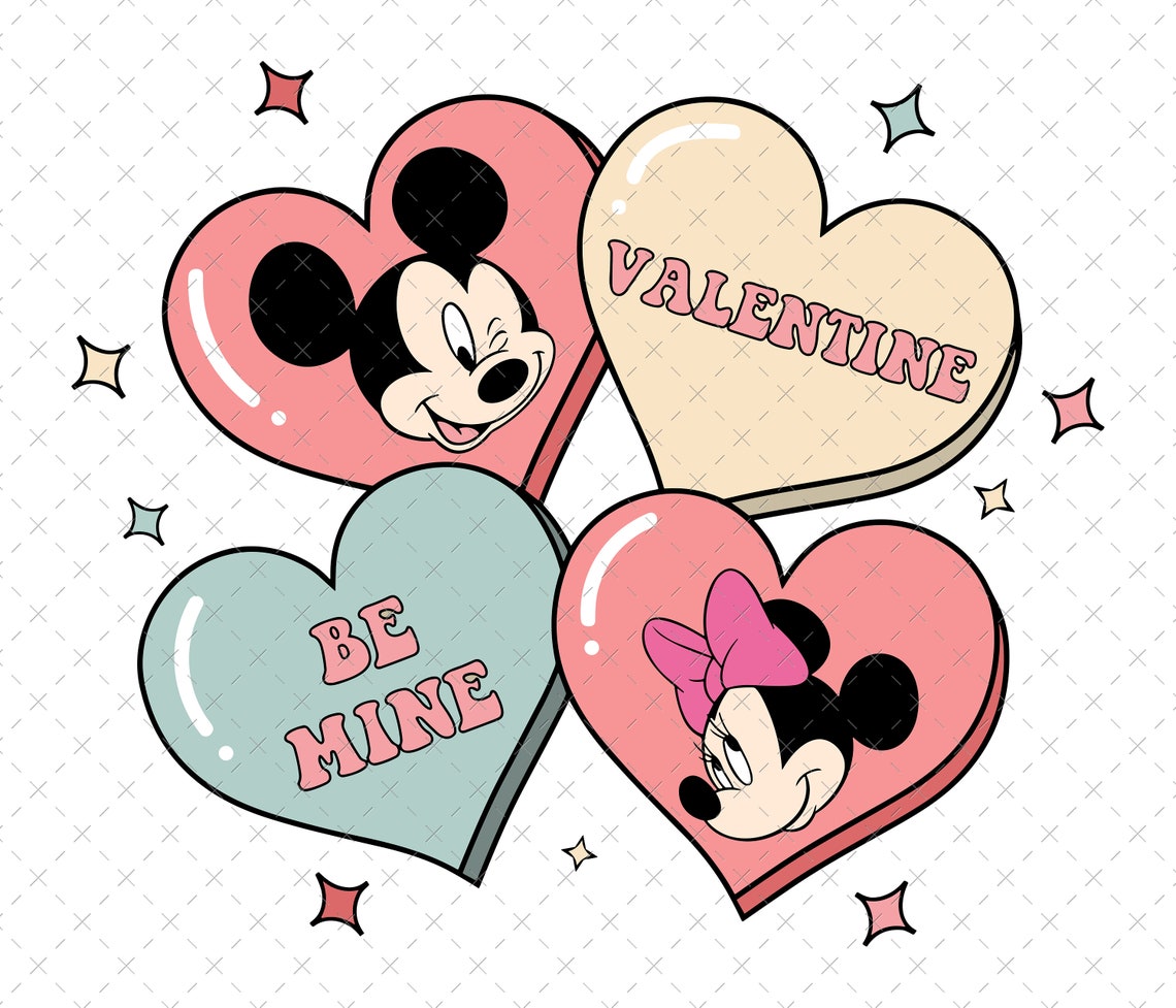 Minnie and Mickey Mouse Valentine Svg, Happy Valentine's Day Svg, Mouse Heart Svg, Mickey Minnie ...