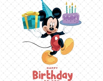 Mickey Mouse Birthday SVG, Mickey Mouse Birthday Party PNG, Birthday ...