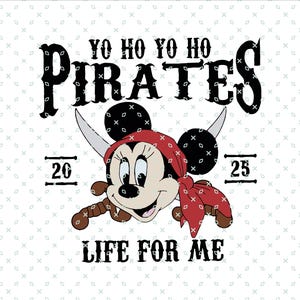 Yo Ho Yo Ho A Pirate's Life for Me 2025, Mickey Pirates Png, Mickey and ...