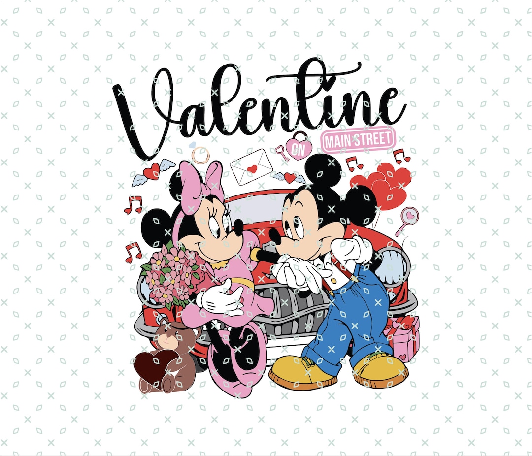 Retro Mickey Valentine Png, Valentines Mouse Png, Valentines Mouse Svg ...