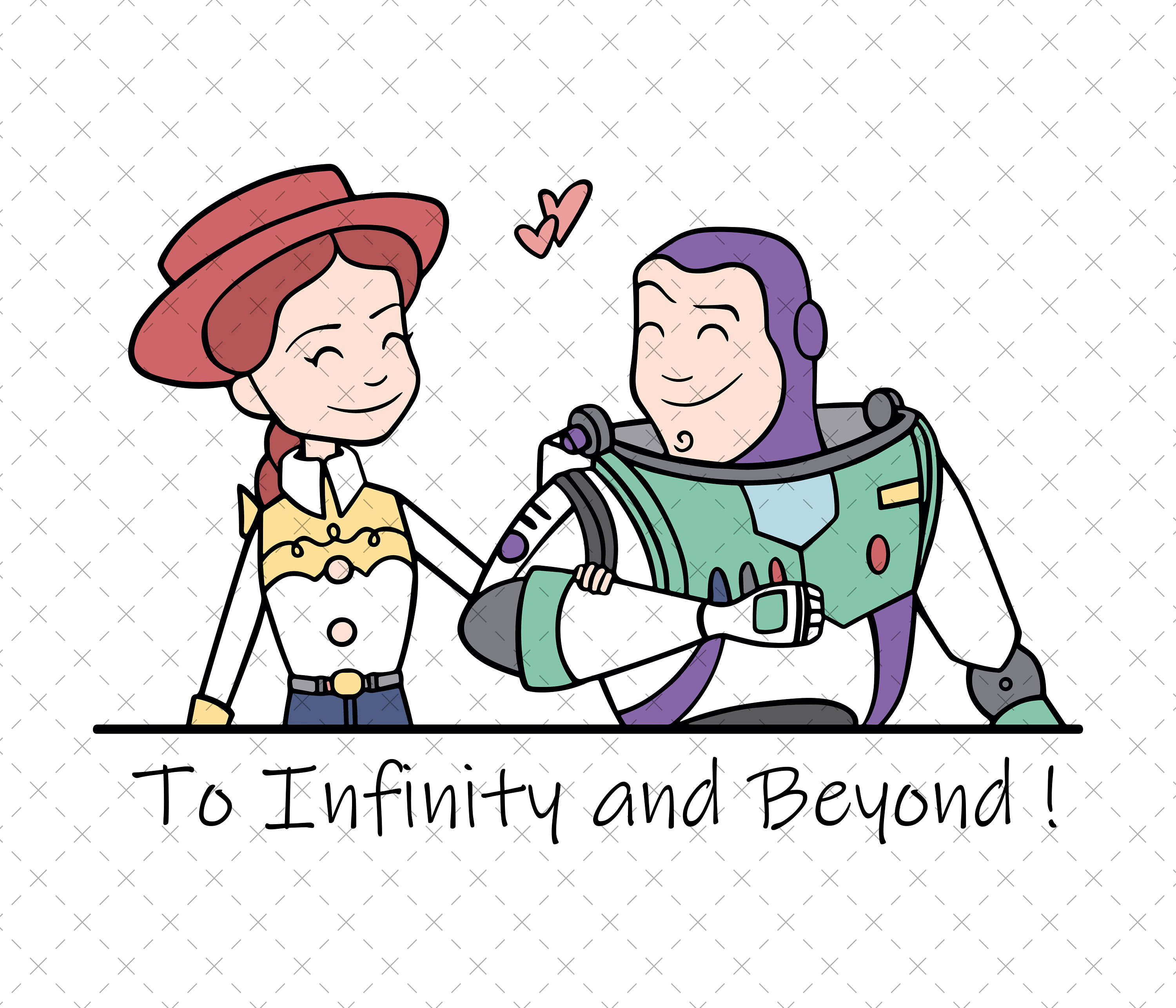Toy Story Couple, Buzz Lightyear and Jessie, Buzz and Jessie Love ...