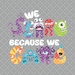 We Scare Because We Care Png, Monsters University Svg, Family Vacation ...