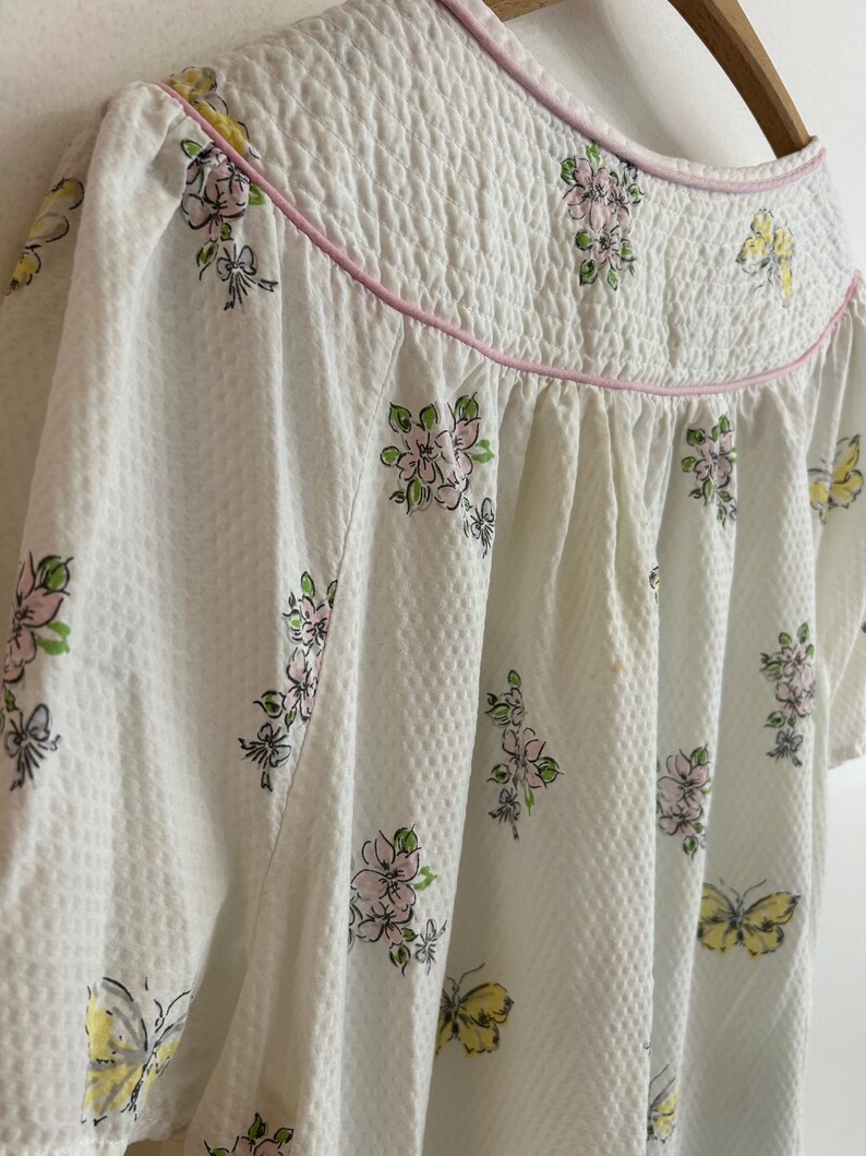 VINTAGE House Dress Button up Nightgown Muumuu Women's Button up Robe ...