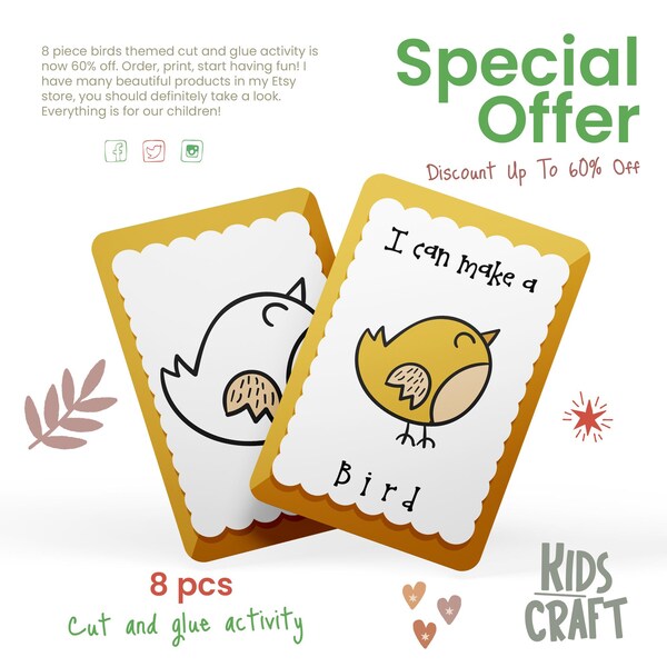 32 Birds Flashcards / Image Cards for Kids, Preschoolers. Nomenclature ...