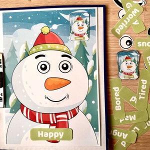 Snowman Emotions and Feelings Winter Printable Activity. Homeschool ...