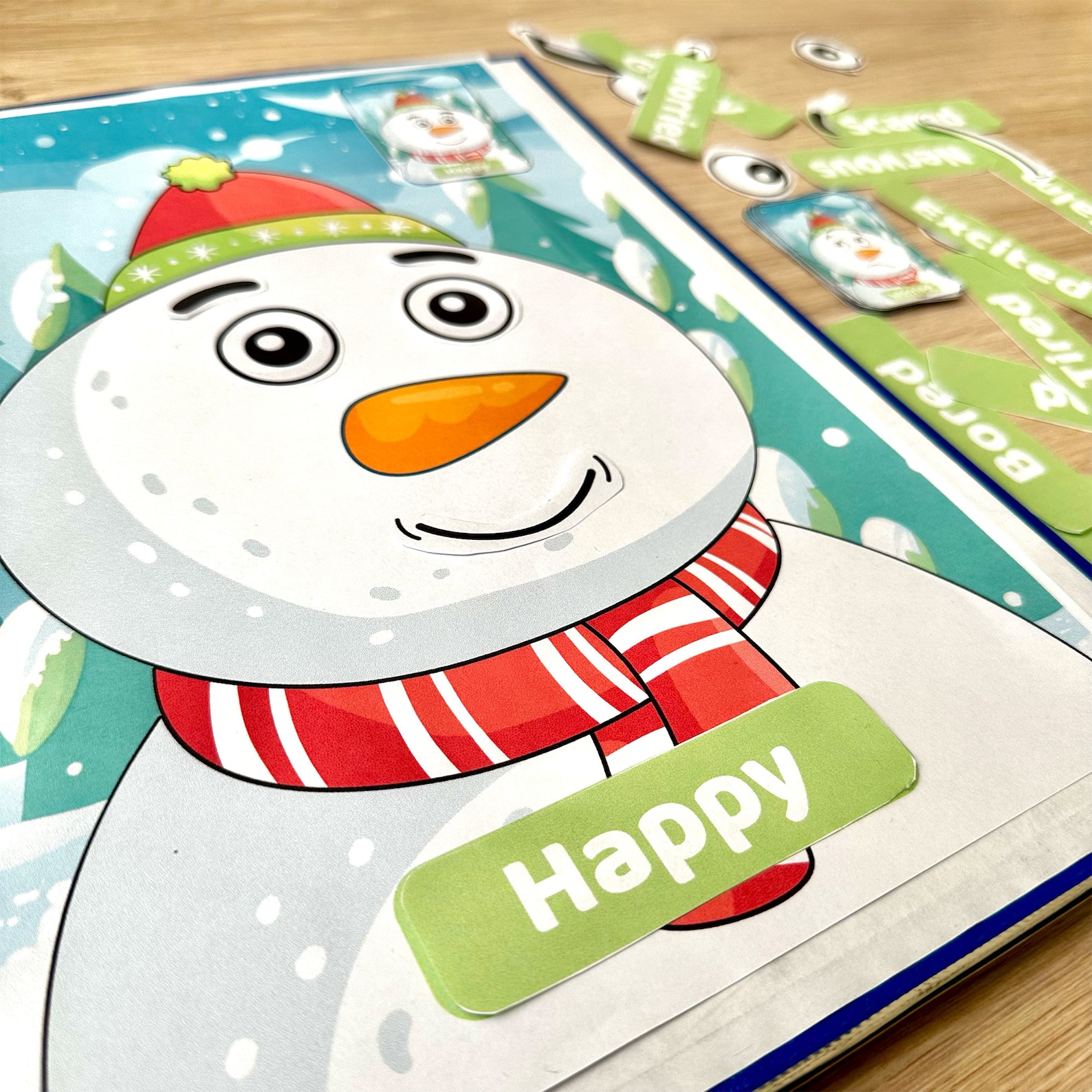 Snowman Emotions and Feelings Winter Printable Activity. Homeschool ...