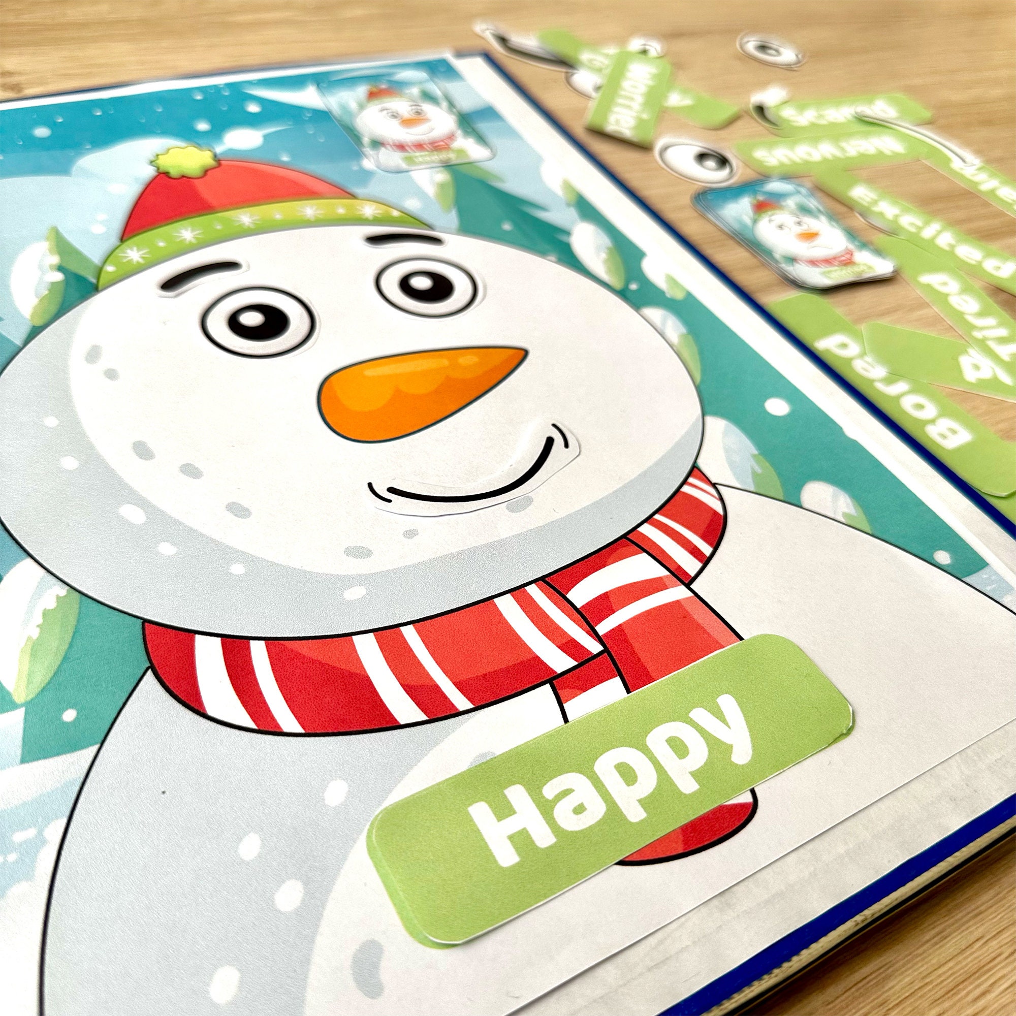 Snowman Emotions and Feelings Winter Printable Activity. Homeschool ...