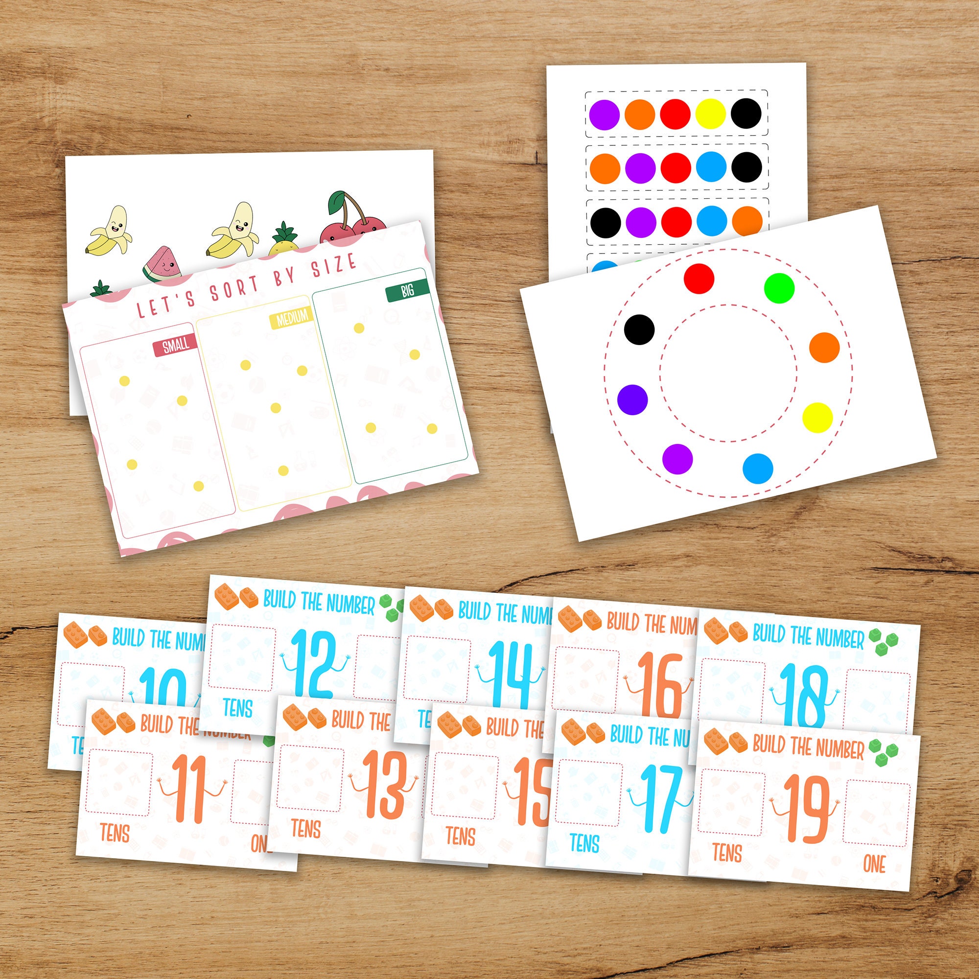Preschool Bundle Worksheets, Printable Counting Practice, Preschool ...