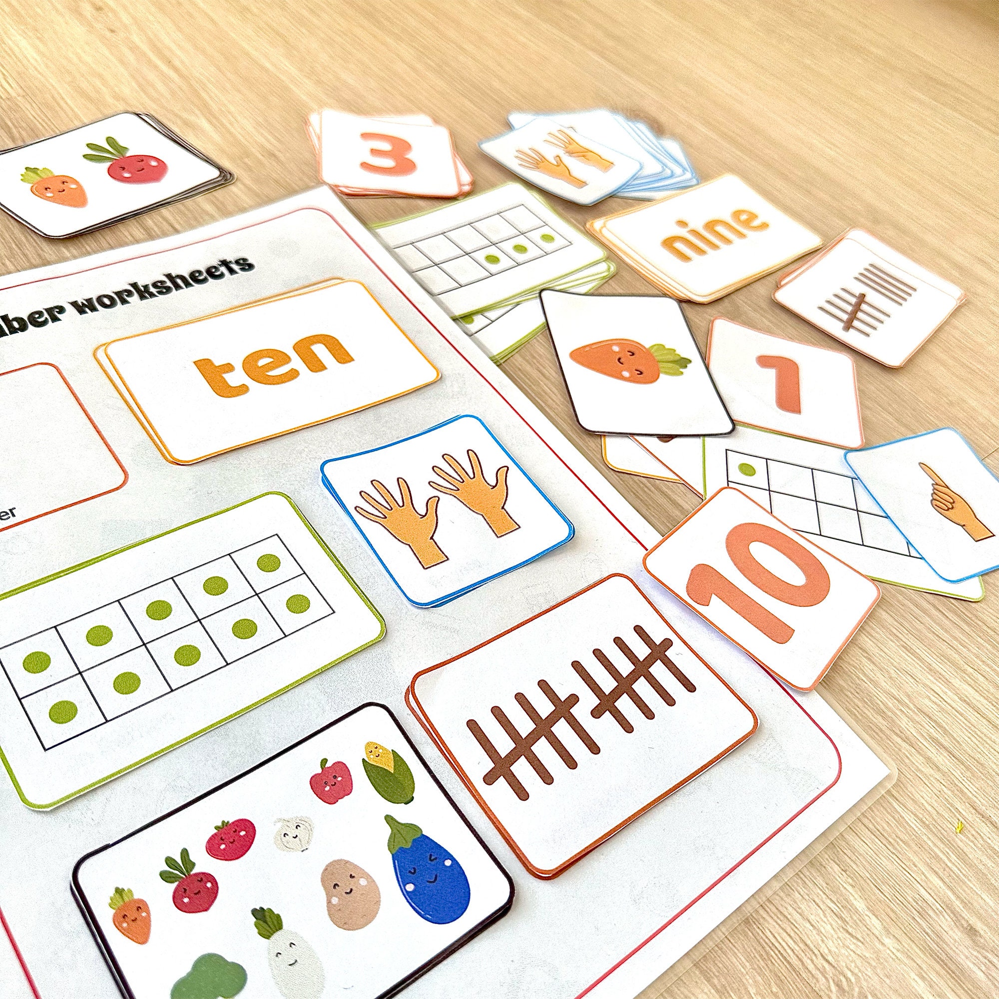 Preschool Number Worksheets, Printable Counting Practice, Preschool ...