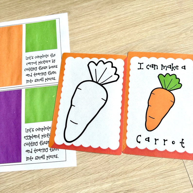 Preschool Printables, Cut and Glue, Printable Vegetables Activity ...