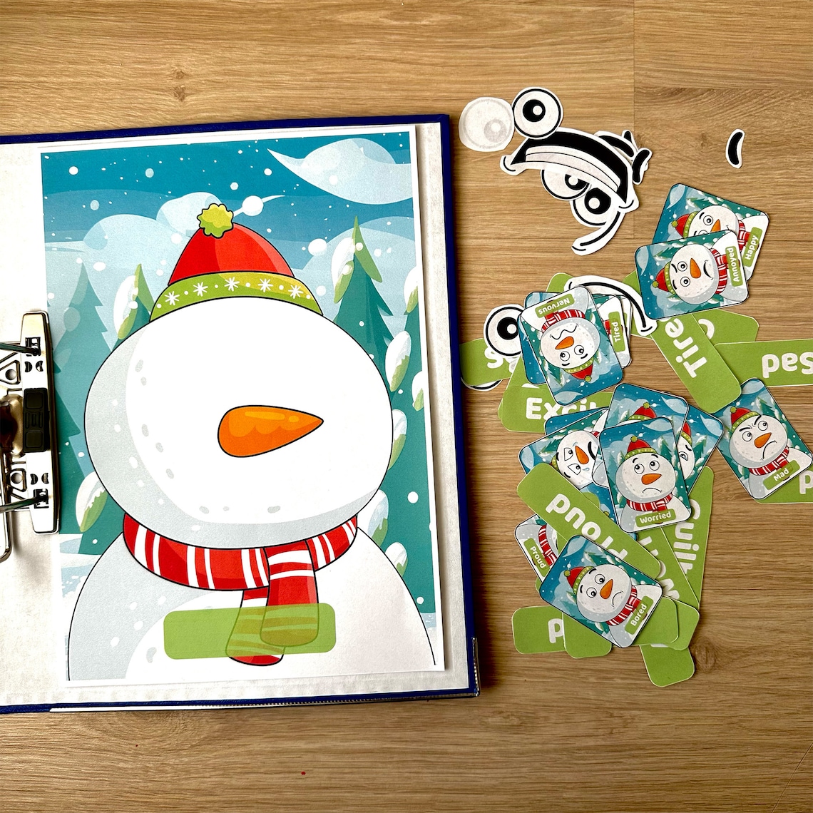 Snowman Emotions and Feelings Winter Printable Activity. Homeschool ...