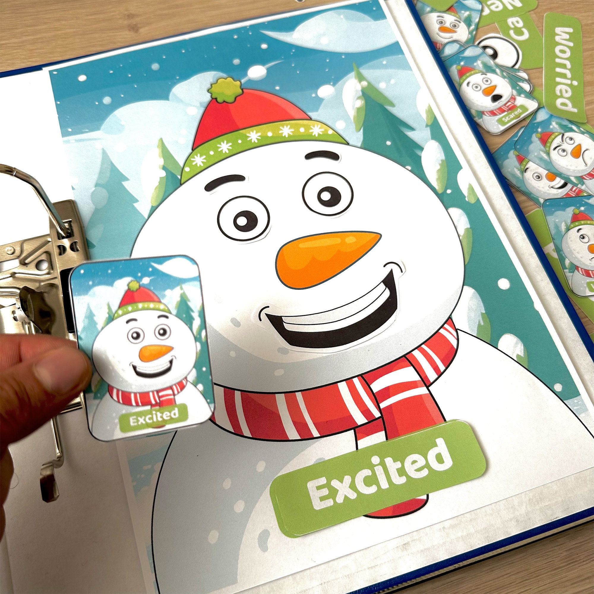 Snowman Emotions and Feelings Winter Printable Activity. Homeschool ...