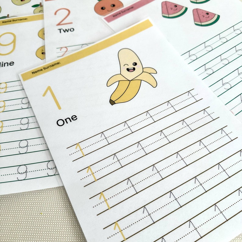 Preschool Number Worksheets, Printable Counting Practice, Preschool ...
