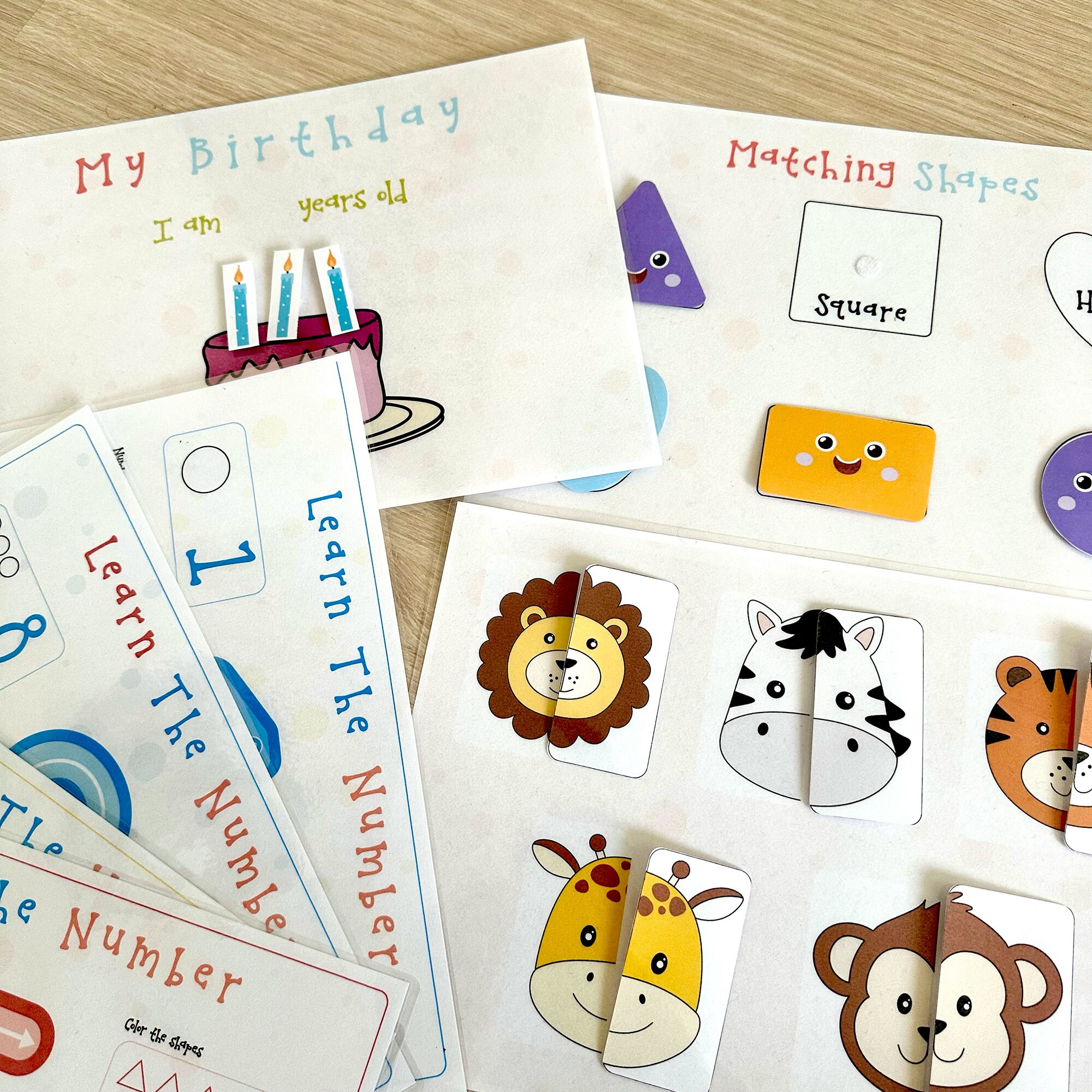 Toddler Busy Book, Printable Preschool Activities, Homeschool ...