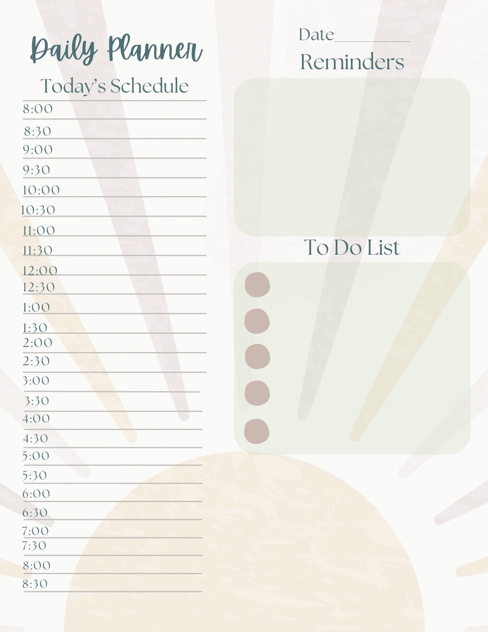 Boho Teacher Planner Editable, Printable PDF yearly, Weekly, Daily ...