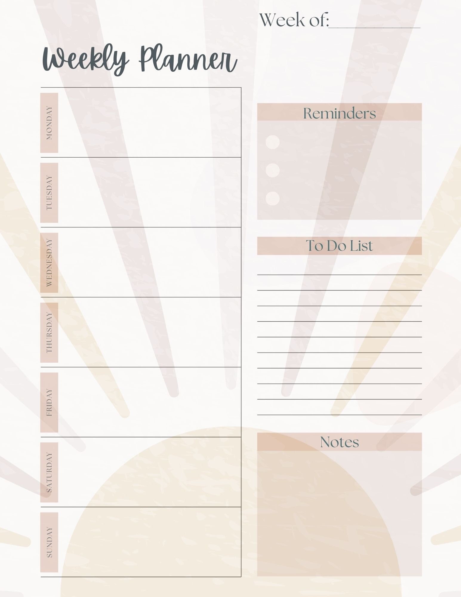 Boho Teacher Planner Editable, Printable PDF yearly, Weekly, Daily ...