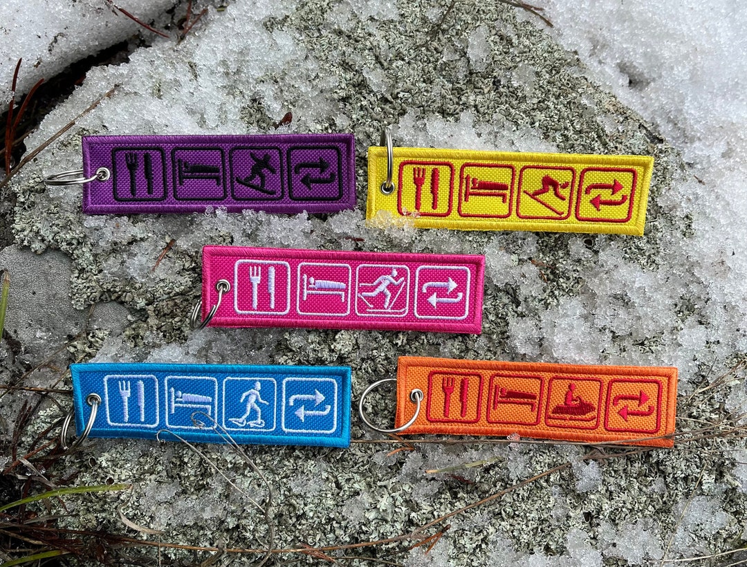 Eat Sleep Sled Snowmobile Repeat Park Rec Icon Sign Key Tag - Etsy