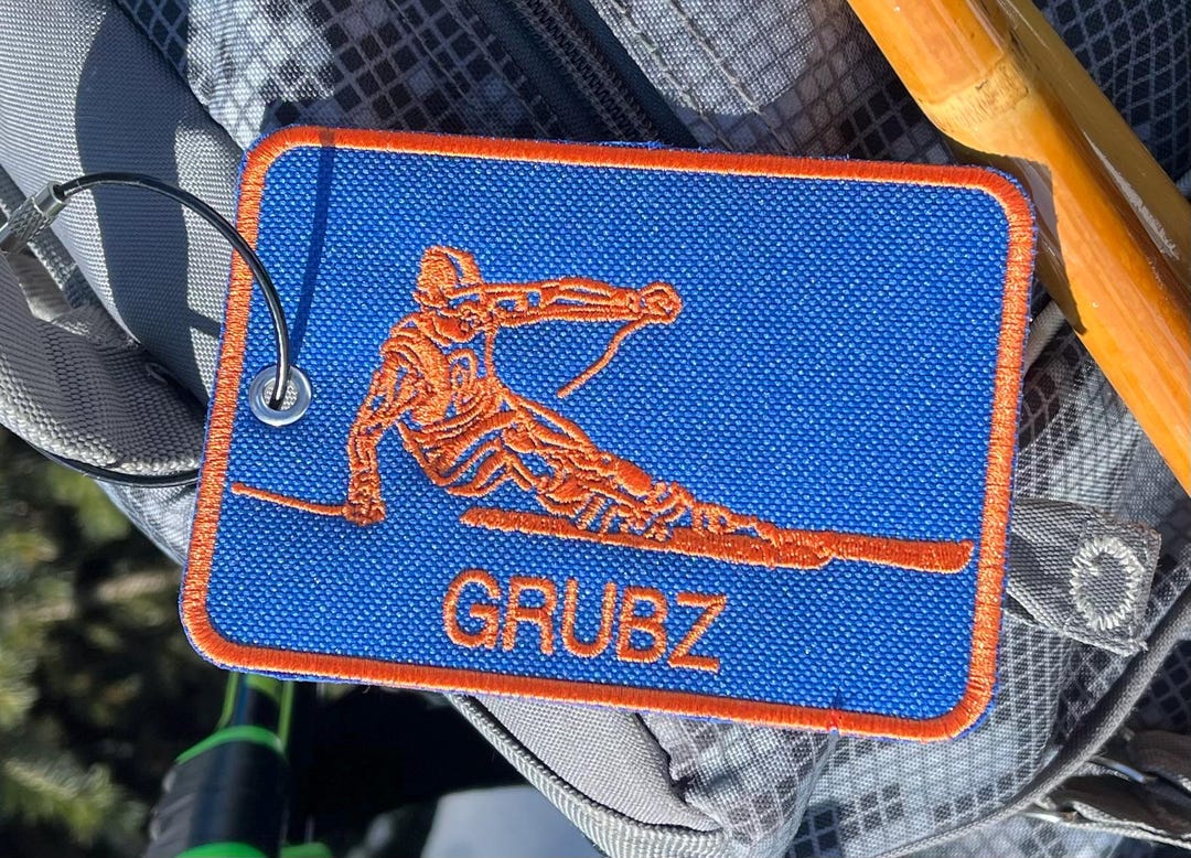 Personalized Embroidered Ski Boot Tag: Custom Ski Luggage ID - LT-GRUBZ ...
