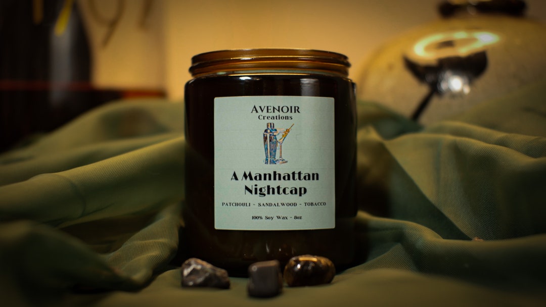 A Manhattan Nightcap: Sandalwood, Patchouli, and Tobacco Candle ...