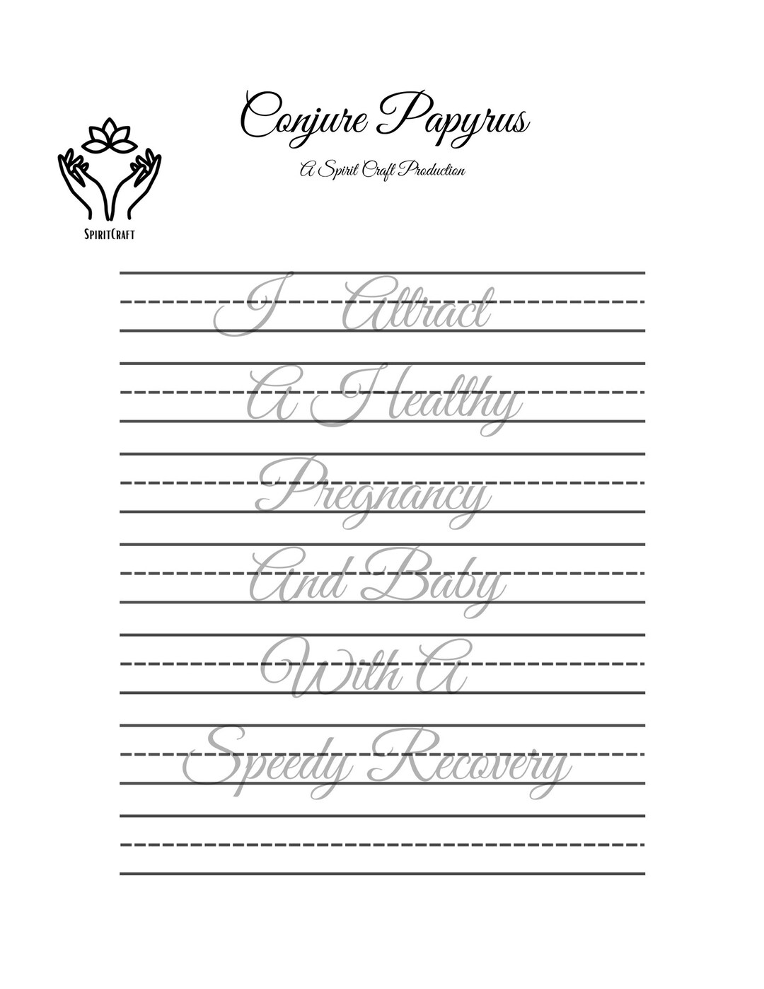 Please Give Me a Healthy Pregnancy and Baby Manifestation Handwriting ...