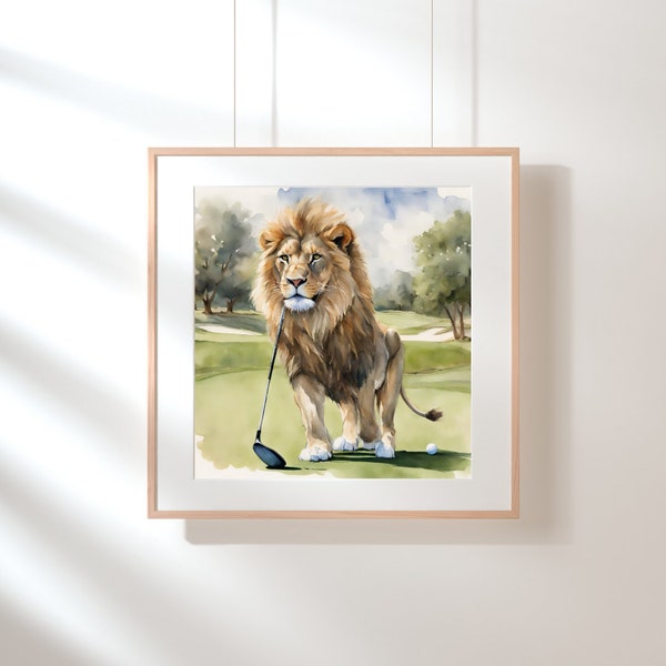 Water Color Golf Course Painting - Etsy