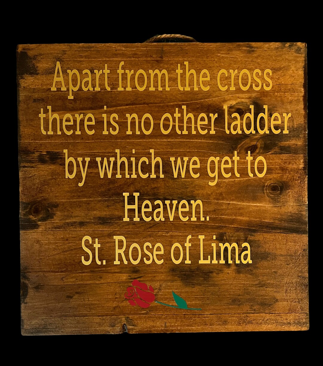 10x10 Wooden Plaque Featuring Saint Quotes and Bible Passages for ...