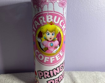 Princess Peach Glass Cup - Etsy