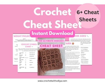 Crochet Cheat Sheet Guide - Etsy