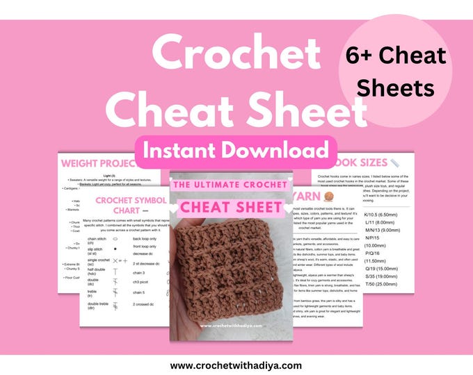 Crochet Cheat Sheet Crochet Reference Sheet Crochet Reference Sheets ...