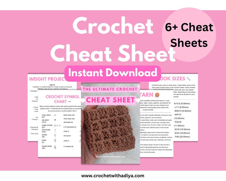 Crochet Cheat Sheet Crochet Reference Sheet Crochet Reference Sheets ...