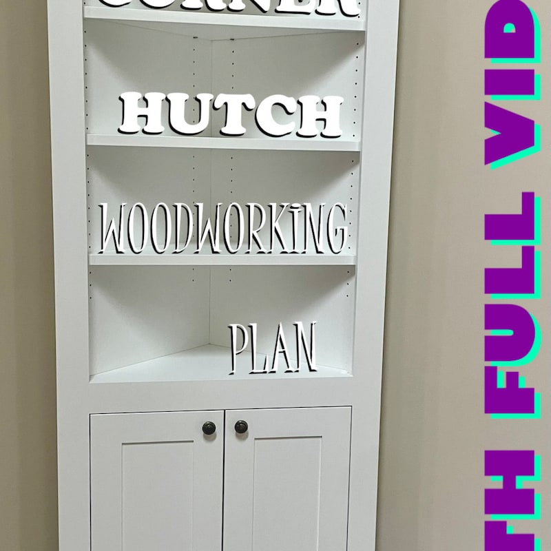 Corner Hutch Bar Cabinet - Etsy