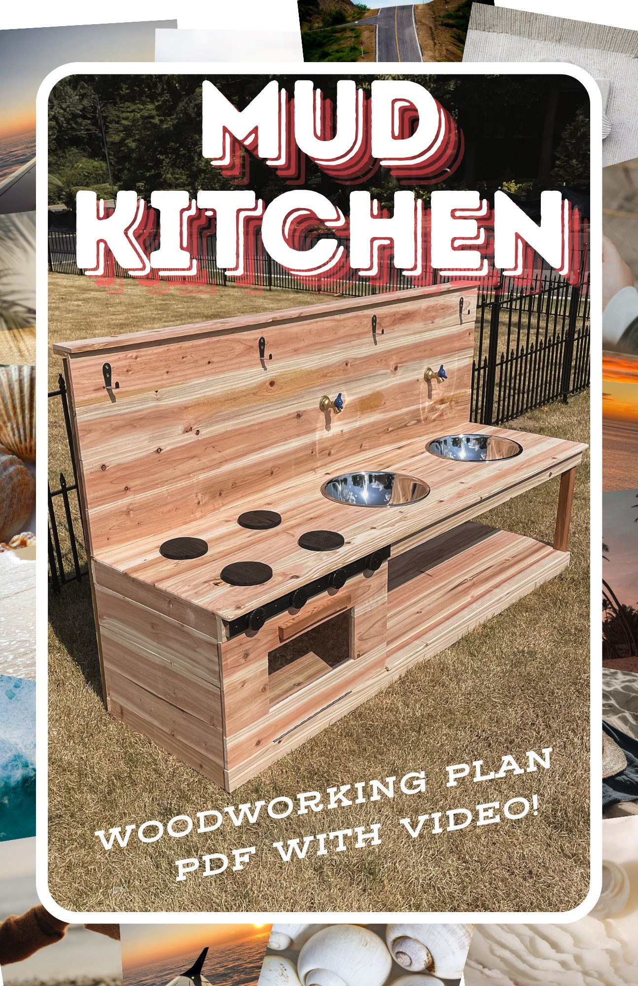 Mud Kitchen .PDF | Original Design | Woodworking DIY Plan With Video ...