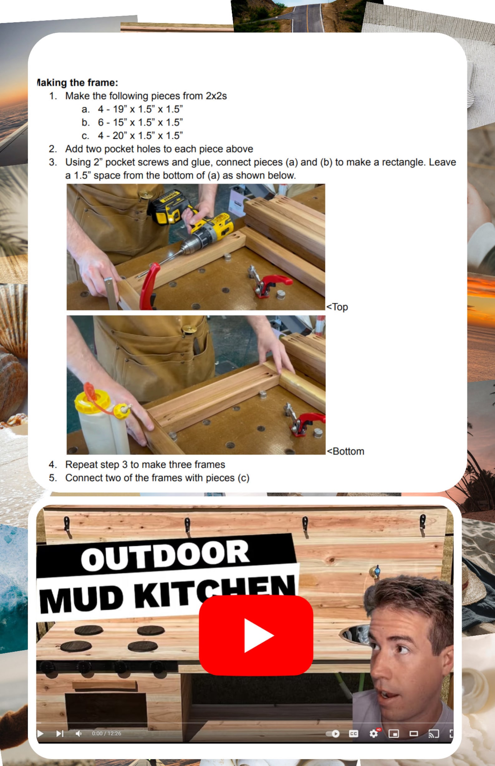 Mud Kitchen .PDF | Original Design | Woodworking DIY Plan With Video ...