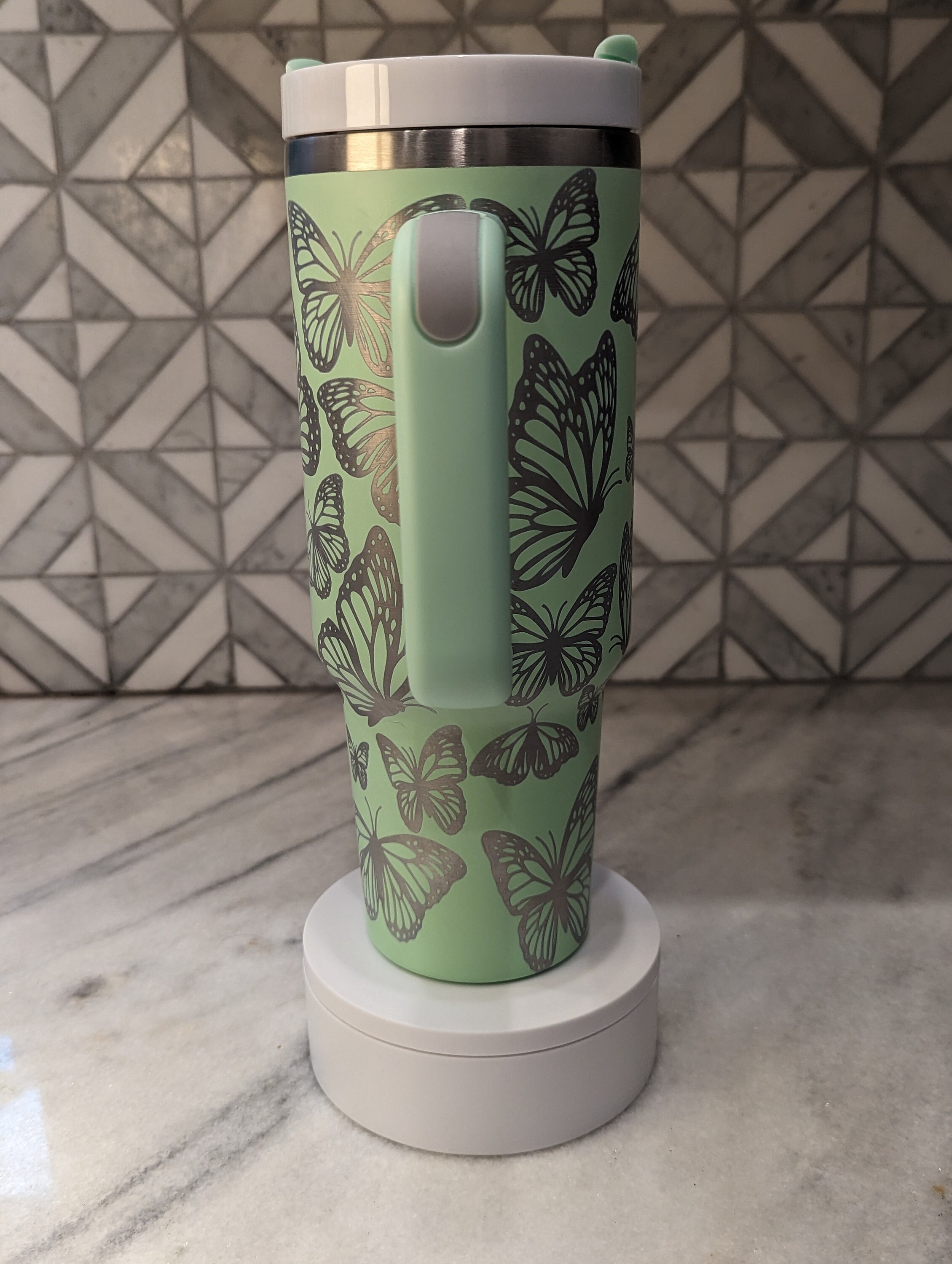 Monarch Butterfly Engraved 40oz Insulated Tumbler - Etsy