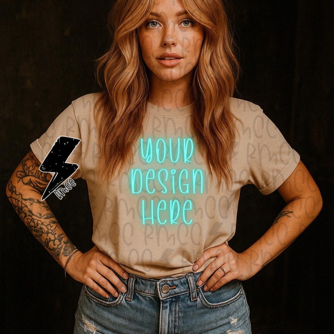 Edgy Western Mockup | Trendy Mockup | Comfort Colors Mockup | Graphic ...