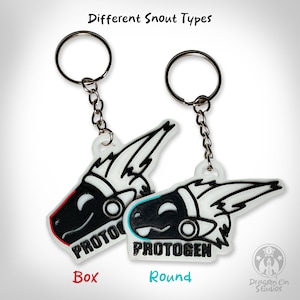 Furr-emoticons - Protogens - 3D Printed Furry Keychains (custom ...