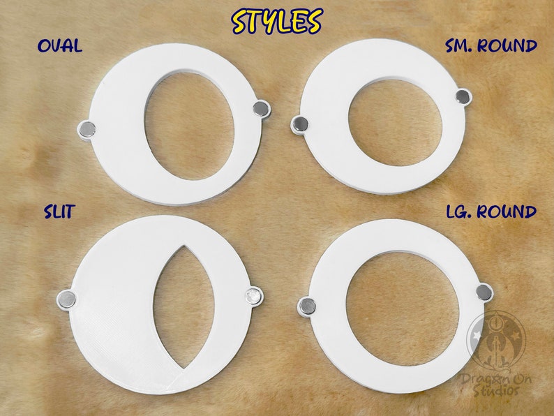 Round Magnetic Follow Me Eyes, Swappable 3D Eyes for Fursuit Heads ...