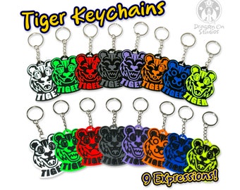 Furr-emoticons Protogens 3D Printed Furry Keychains custom ...