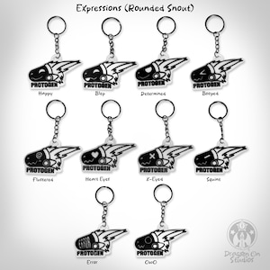Furr-emoticons - Protogens - 3D Printed Furry Keychains (custom ...