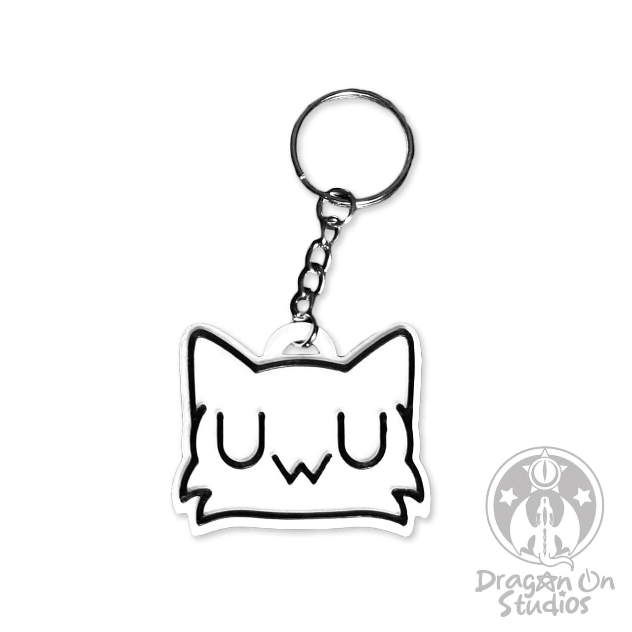 OWO Cat Emoticon Keychains 3D Printed Keychains Custom Personalizable ...