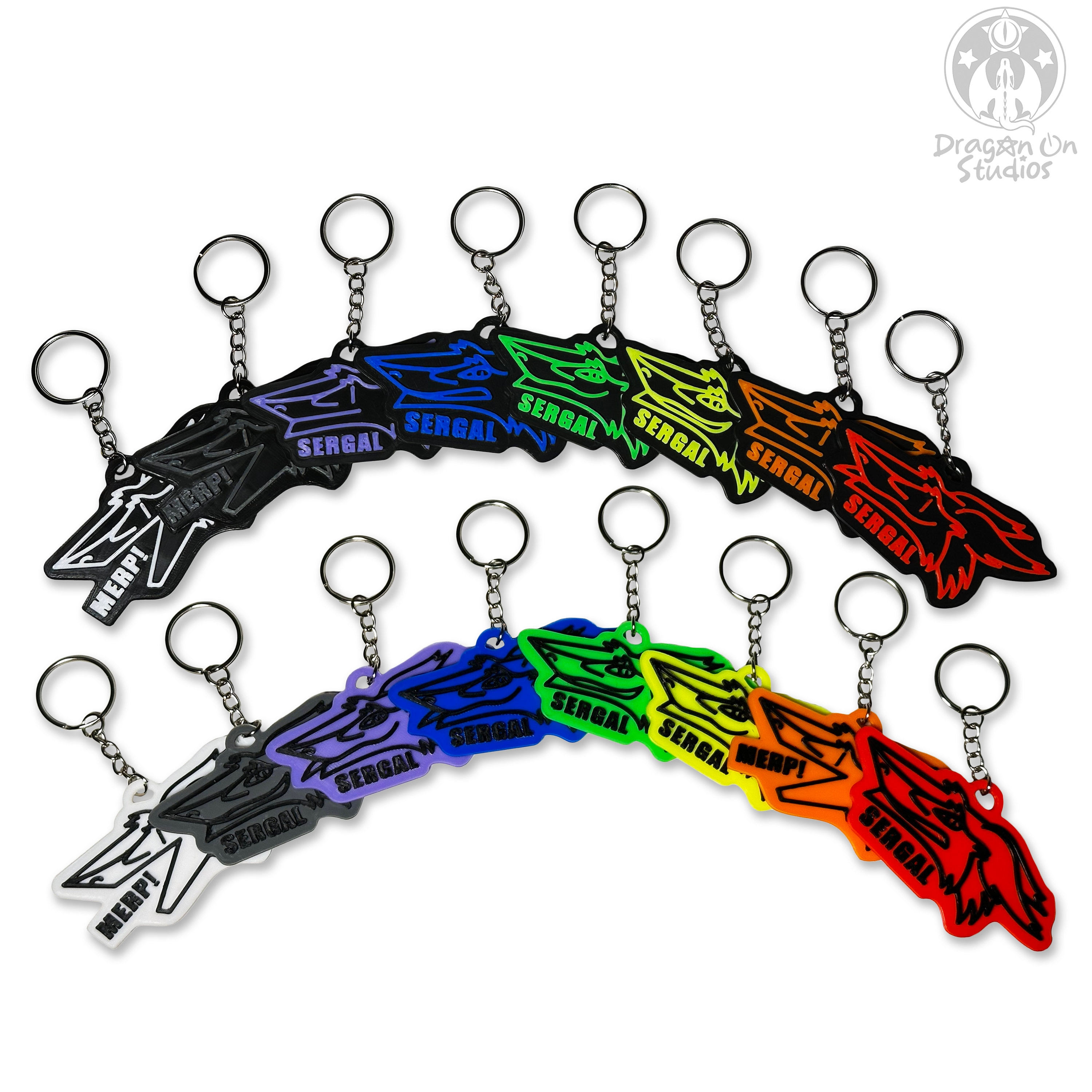 Sergal Furr-emoticons 3D Printed Furry Keychains custom Personalizable ...