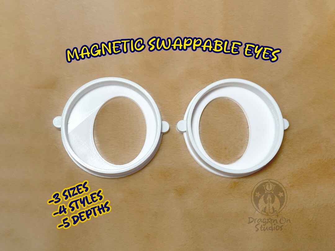 Round Magnetic Follow Me Eyes, Swappable 3D Eyes for Fursuit Heads ...